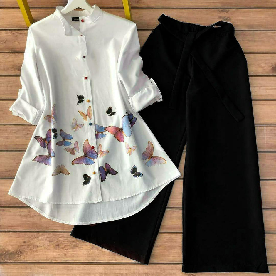 Buy Women's Western Top Palazzo Sets Online – Indrani Art Clothing